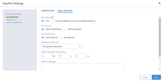 How do I sign up and use EasyPost as my shipping solution?